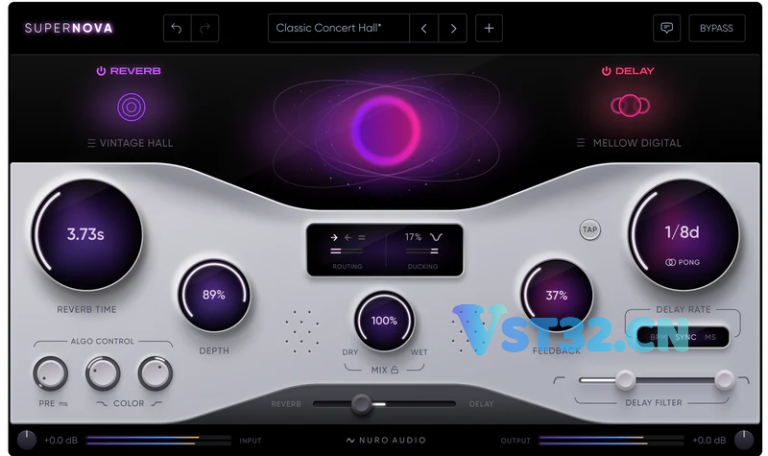 超新星混响延迟插件 Nuro Audio Supernova v1.0.1 Win/MacOS-VST32-音频制作资源分享平台